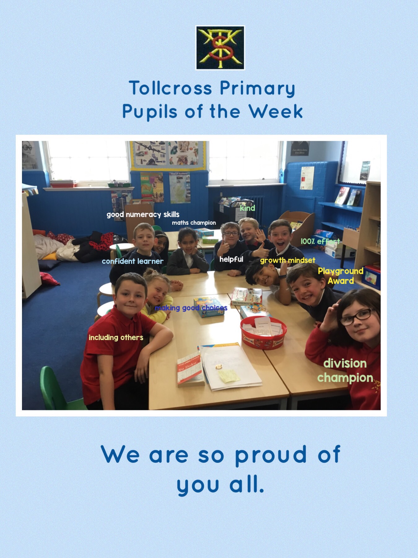 Pupils of the Week | Tollcross Primary School