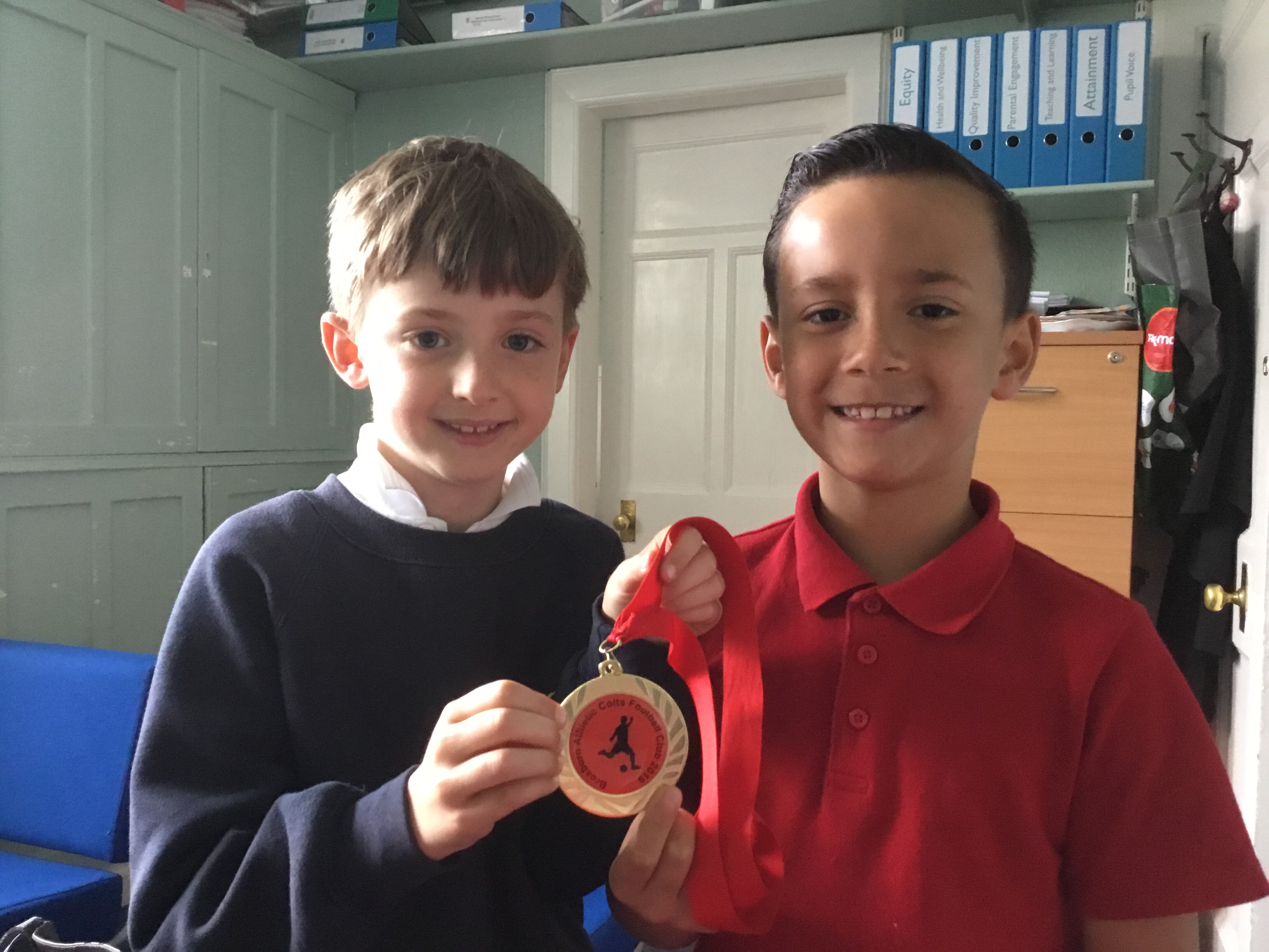 Congratulations to Myles and Rio | Tollcross Primary School