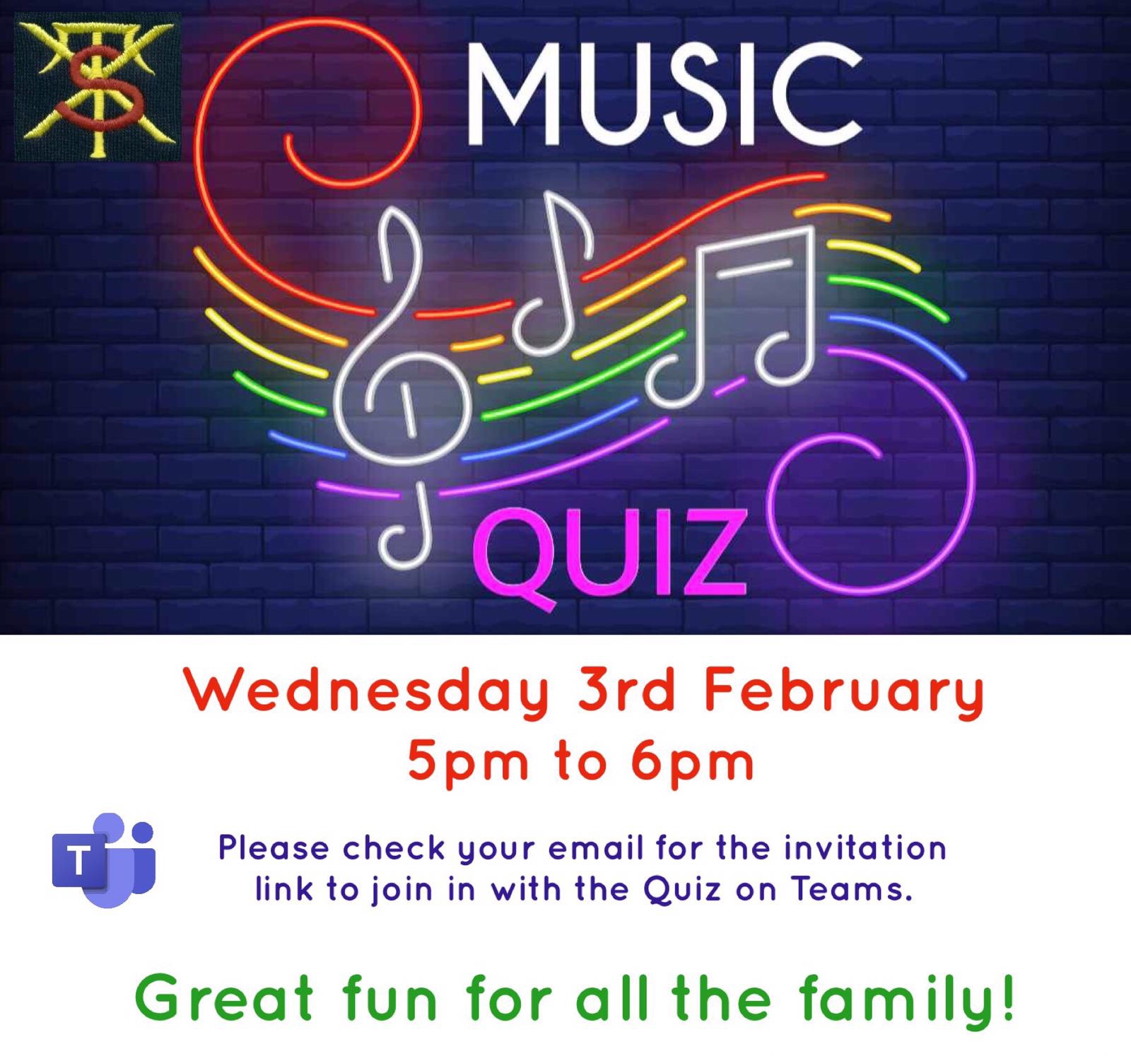 Family Music Quiz | Tollcross Primary School